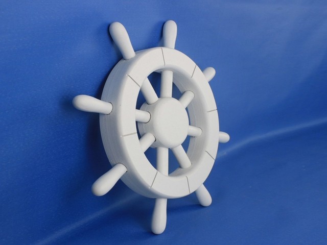 Decorative Ship Wheel, 12" - Beach Style - Decorative Objects And ...