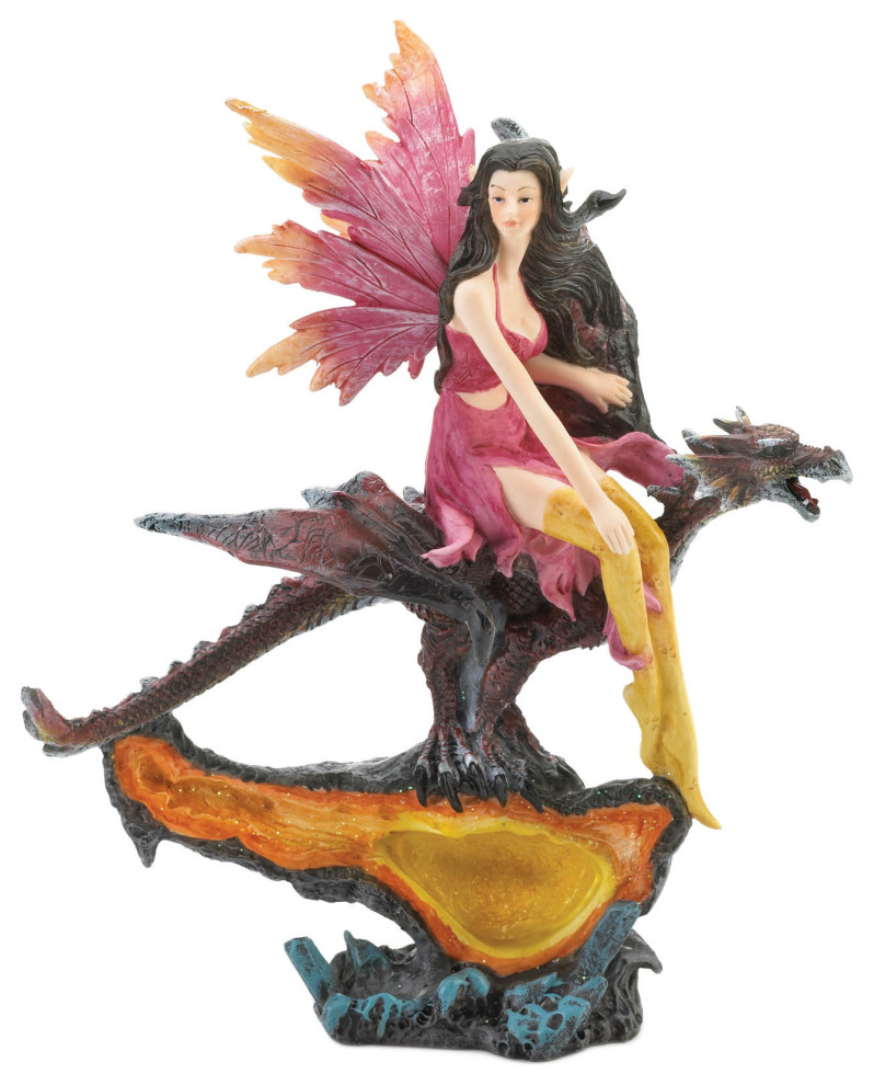 Fairy And Dragon Citrine Geode - Contemporary - Decorative Objects And ...