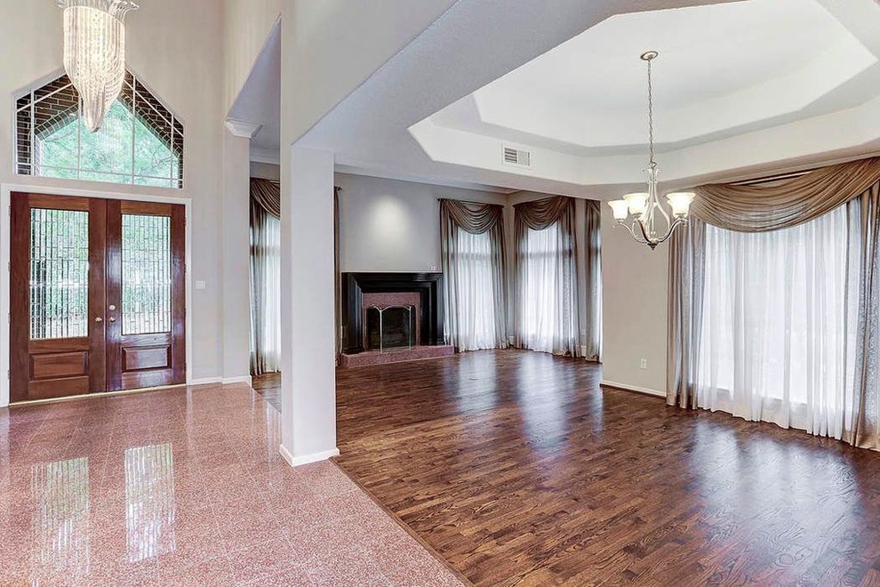 Suggestions for what to do with pink marble foyer! | Houzz Forum