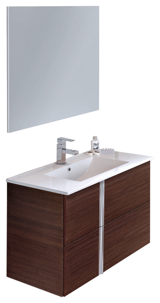Royo Onix Collection Bathroom Vanity with Sink, 40" 2 Drawers - Modern ...