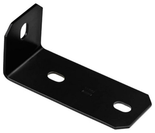 National Hardware® N351-498 Offset Leg Corner Brace, Black, 6.8", 3" x ...