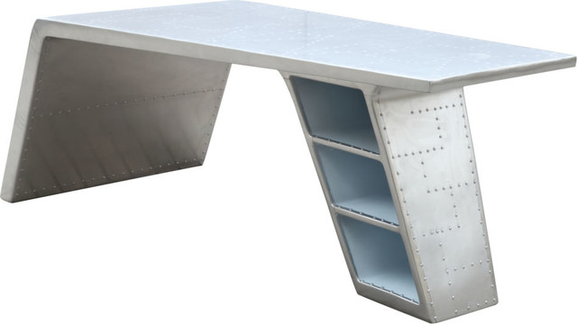 Classics Metolic Desk, Silver, 29.5"H x 72"W x 36"D - Industrial ...