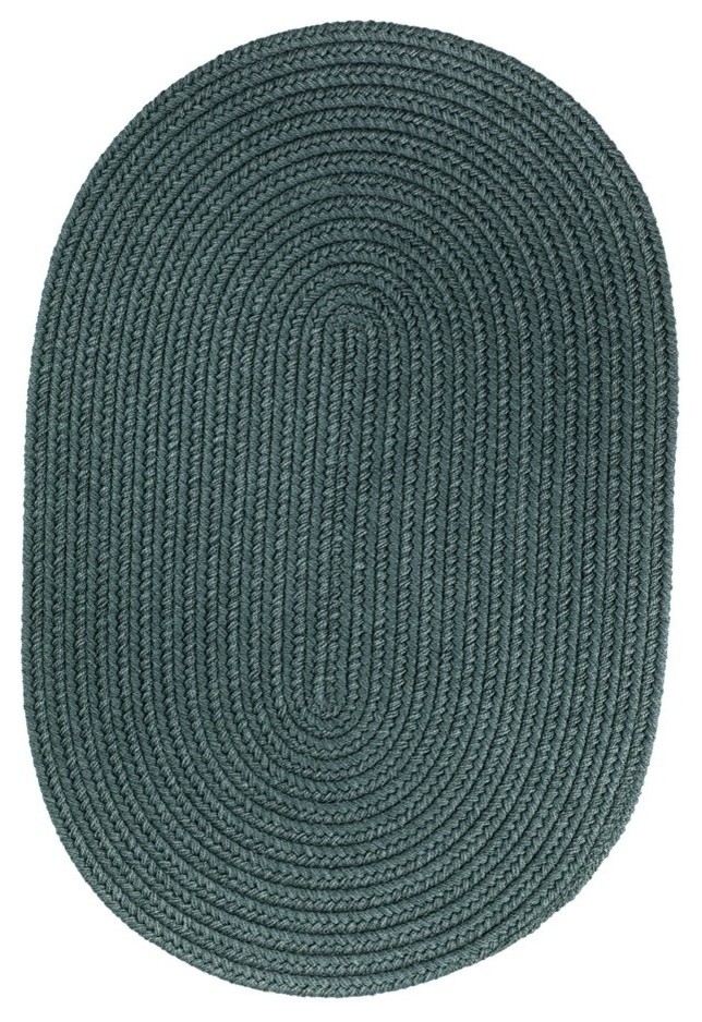 Rhody Rug Wearever Poly Rug, Teal, 2'X3' Oval, 2'x4' Oval - Outdoor ...