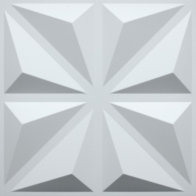 White Geometric 3D Wall Panels - Contemporary - Wall Panels - by Dundee ...