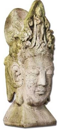Asian Head 21 H, Asian/Eastern Display - Asian - Garden Statues And ...