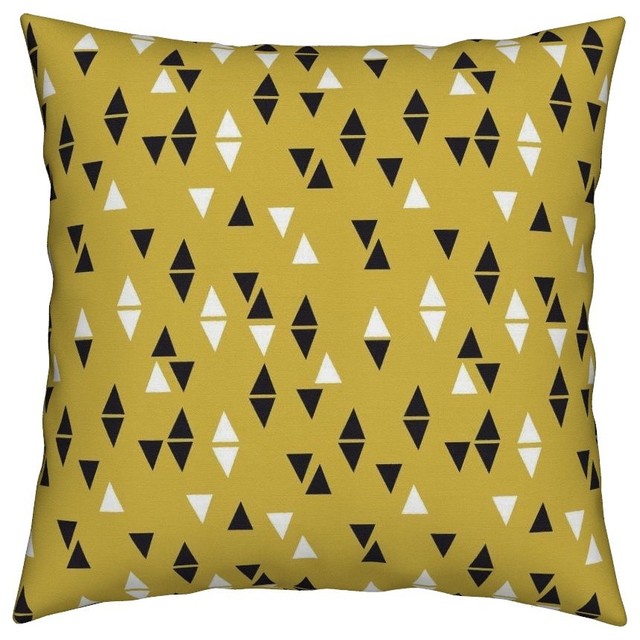 Triangle Trend Hip Geometric Geo Throw Pillow - Contemporary ...