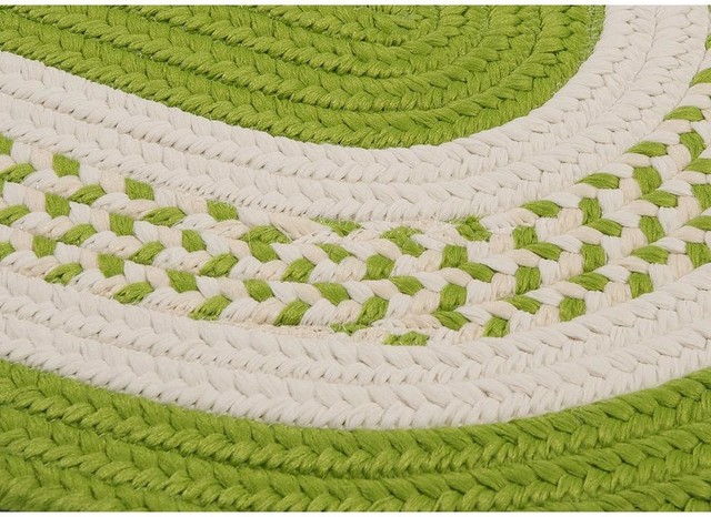 Crescent Rug, Bright Green 5x7, 5'x7' Oval - Contemporary - Outdoor ...