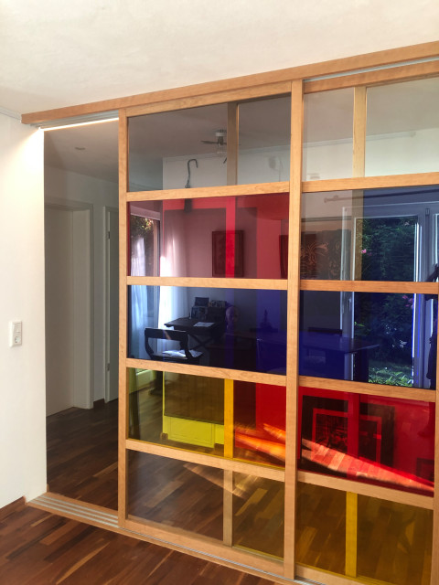 Raumteiler mit Schiebetüren - Contemporary - Home Office - Other - by ...