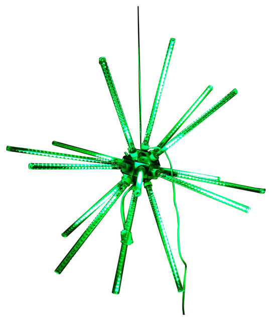 30" Animated Green LED Star Burst - Contemporary - Holiday Lighting ...