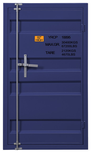 ACME Cargo Chest With 1 Door, Blue - Contemporary - Accent Chests And ...