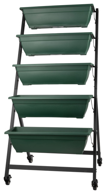 Raised Garden Beds 5 Tier Vertical Garden Planters for Outdoor Plants ...