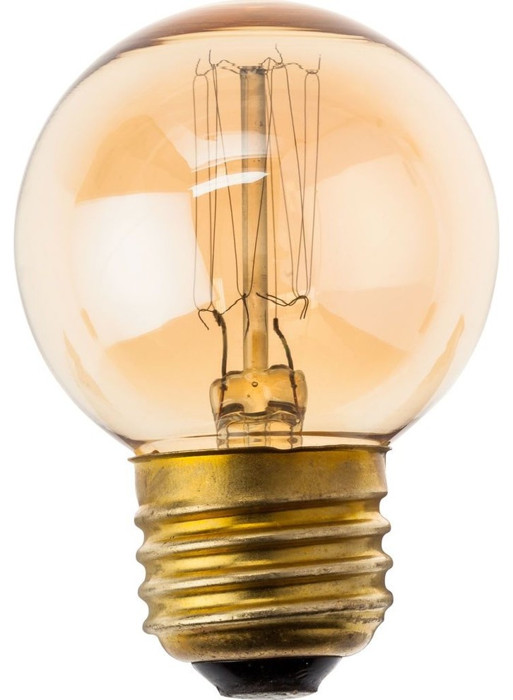 Nuevo Living T45 12 Anchors 60W E Light Bulb, Gold Glass - Incandescent ...