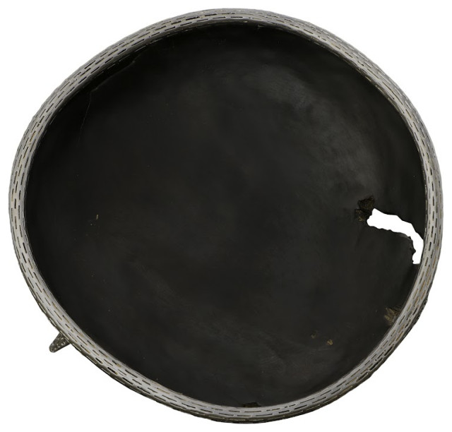 Graven Table Top Bowl, Black and Stainless Steel, 20x20x10 ...