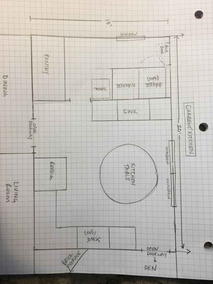 Kitchen Layout Issues - 13x20 space