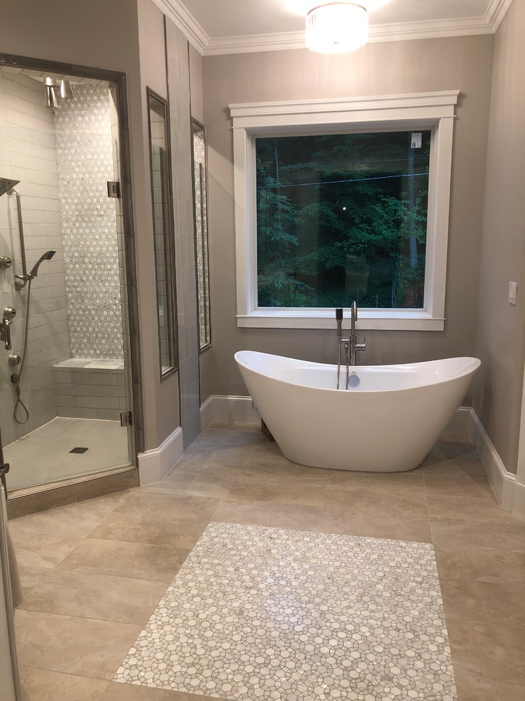 Bethesda Transitional Master Bathroom - Bathroom - DC Metro - by Manzel ...