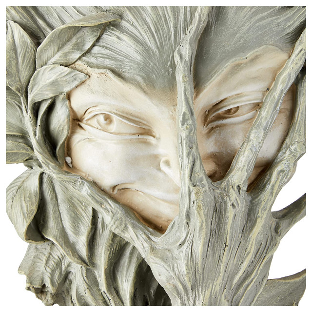Bashful Wood Sprite Tree Face Mystic Decor Wall Sculpture ...