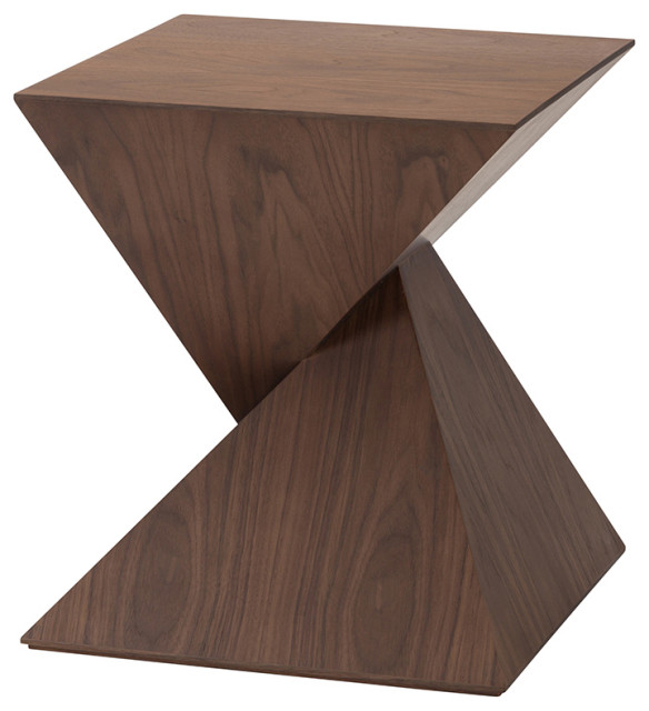 Giza Side Table, Double Pyramid Design - Transitional - Side Tables And ...
