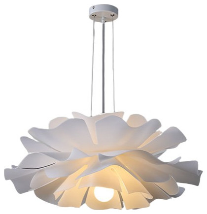 MIRODEMI® Arbon | White Pendant Light in the Shape of Flower, Dia19 ...