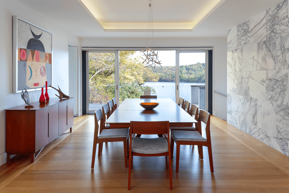 Modern - Sherman Lake view - Midcentury - Dining Room - New York - by ...