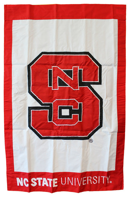 North Carolina State, 28"x44" 2-sided NCAA Banner - Traditional - Flags ...