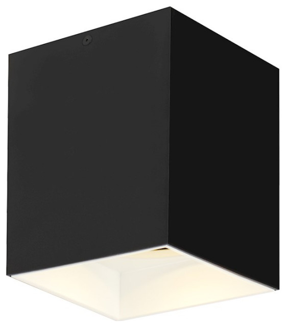 Tech Lighting Exo Flush Light 6" 20", Black/White LED927 700FMEXO620BW ...