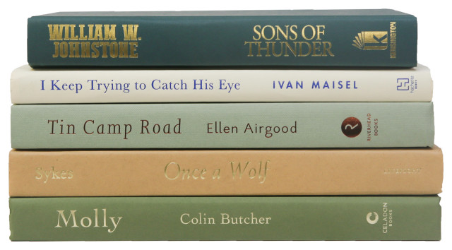 Modern Savannah Book Stack, 5-Piece Set - Traditional - Books - by ...