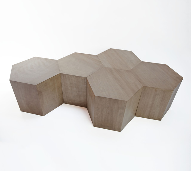 Modular Geometric Hive Table - Modern - Side Tables And End Tables ...
