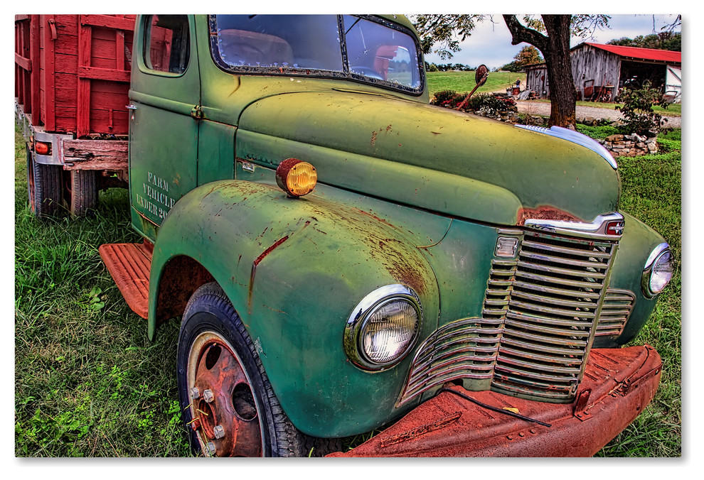 Bob Rouse 'Farm Vehicle' Canvas Art, 12"x19" - Farmhouse - Prints And ...