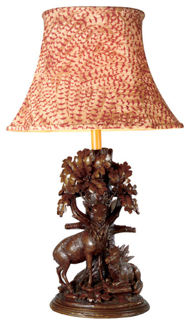 Forest Monarch Lamp - Rustic - Table Lamps - by Lodgeandcabins | Houzz