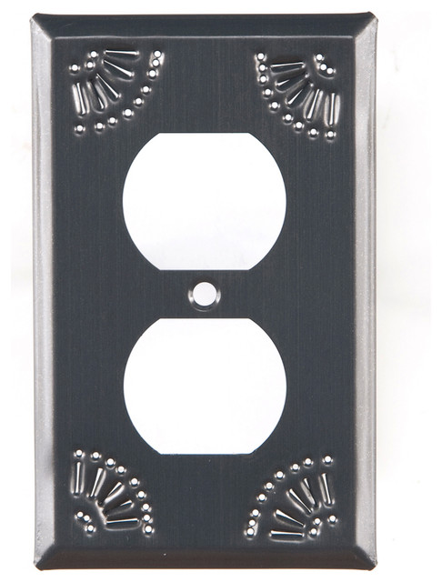 Single Outlet Cover with Chisel - Southwestern - Switch Plates And ...