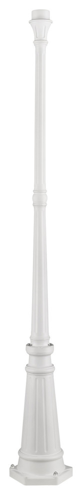 Textured White 0 Outdoor Lamp Post - Lighting Hardware - by LIGHTING ...