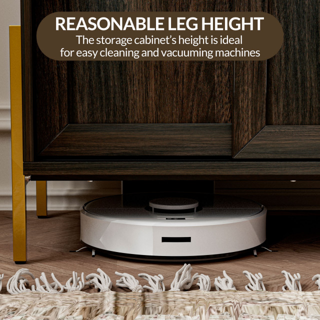 Shoe Rack, Free Standing Storage Cabinet w/Sliding Door - Dana ...