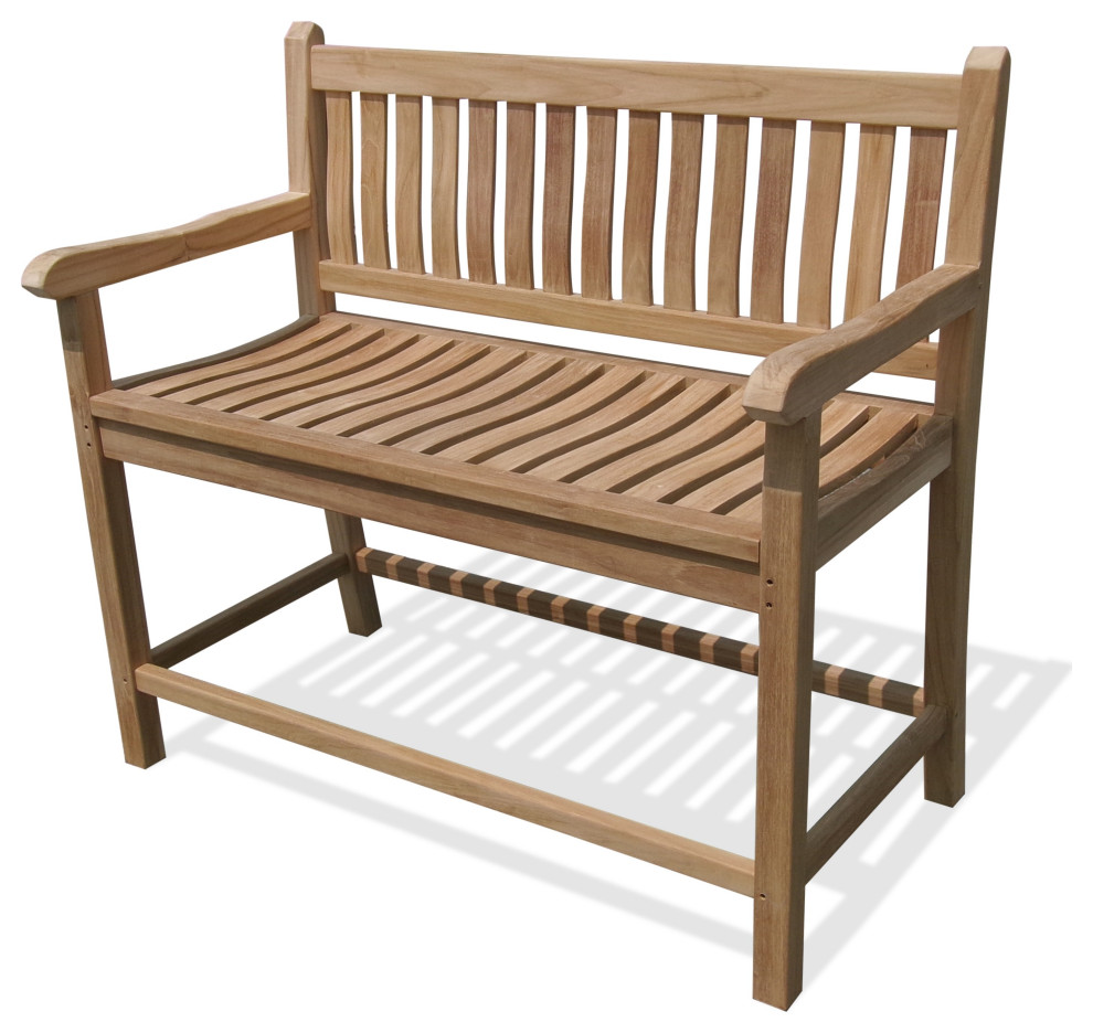 The Windsor 4' Counter Height 2-Seater Bench - Traditional - Outdoor ...