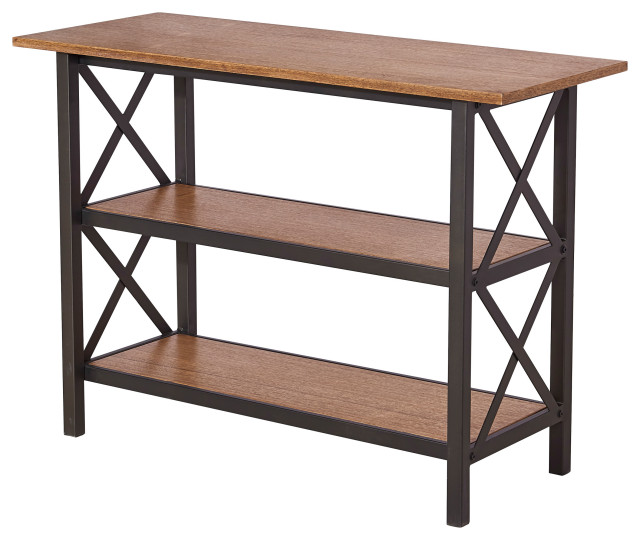 Hamburg Contemporary Laredo Three Level Table Brown - Industrial ...