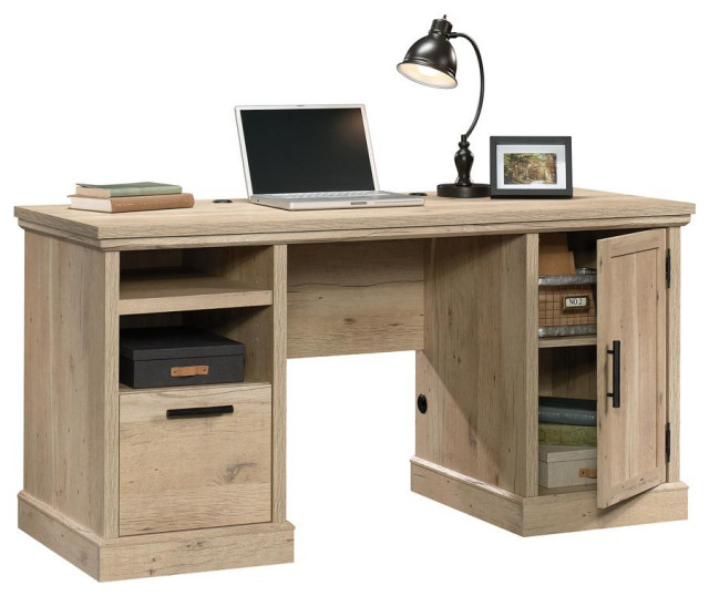 Aspen Post Computer Desk Prime Oak - Contemporary - Desks And Hutches ...