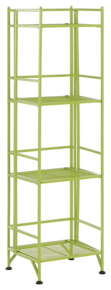 Xtra Storage 4 Tier Folding Metal Shelf - Contemporary - Utility ...