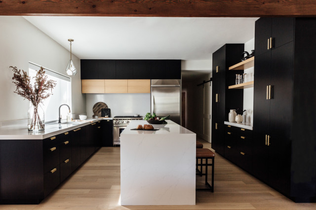 Before and After: 3 Bold Light-and-Dark Kitchen Makeovers