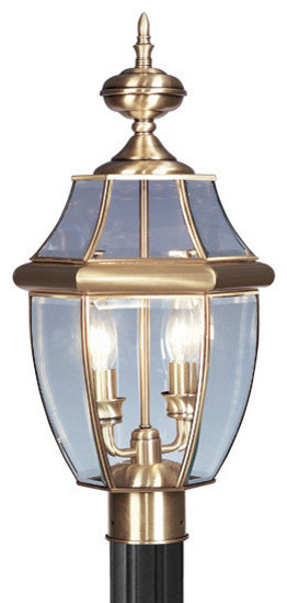 Monterey Outdoor Post Head, Black - Traditional - Post Lights - by ...