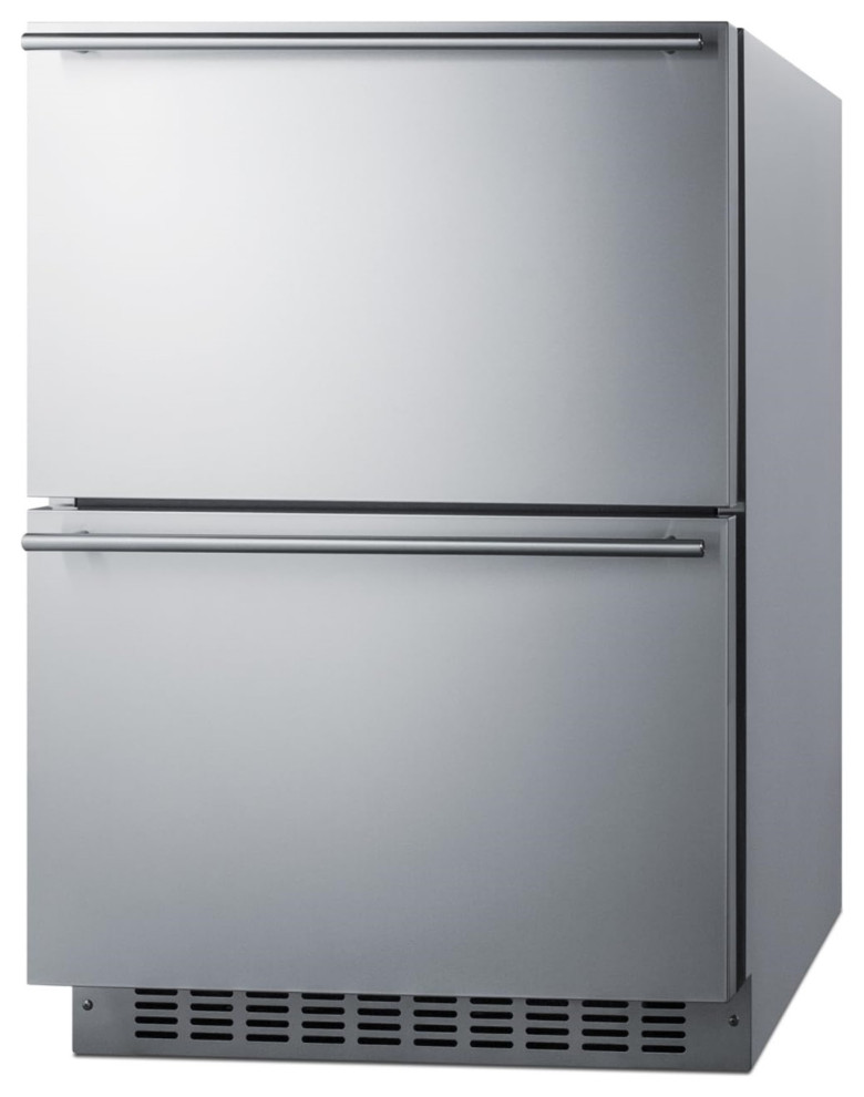 24" Wide 2-Drawer Refrigerator-Freezer - Freezers - by VirVentures | Houzz