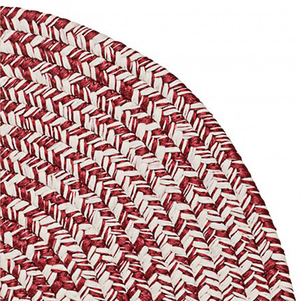 Howell Tweed Red 5x5, Round, Braided Rug - Contemporary - Outdoor Rugs ...