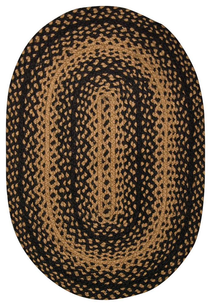 Braided Ebony Rug, 20x30 - Contemporary - Area Rugs - by Primitive Home ...