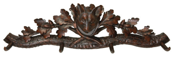 Fox Head Coat Hook - Rustic - Wall Hooks - by Lodgeandcabins | Houzz