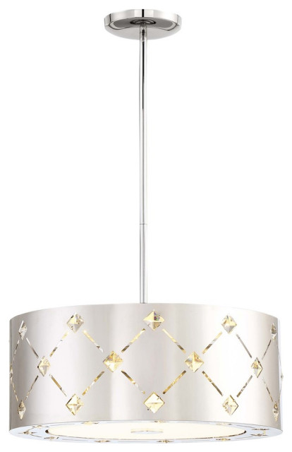 George Kovacs Lighting Crowned - 16.25" 32W 1 LED Convertible Pendant ...