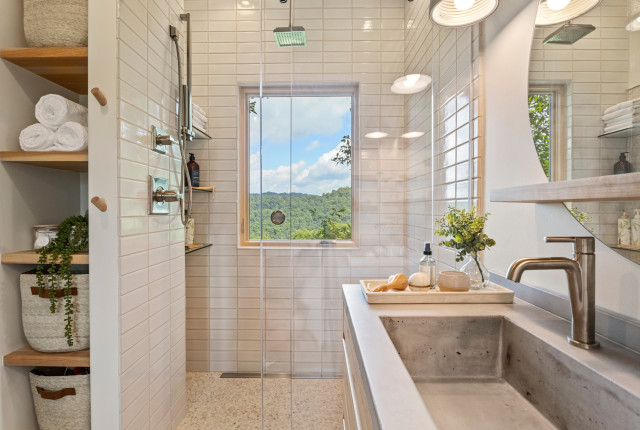 Bathroom of the Week: Serene Spa Style in 100 Square Feet