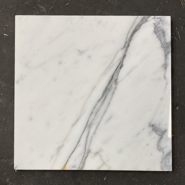 Italian Statuary White Marble 12x12 Wall Floor Bathroom Tile Polished ...