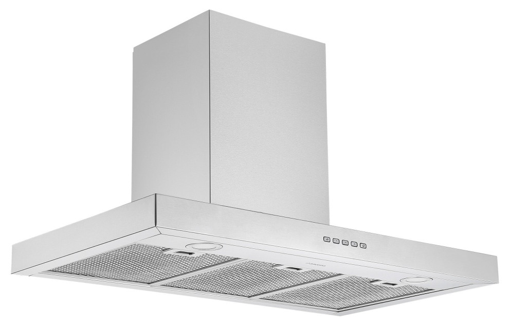 Ancona 36" 600 CFM Convertible Wall Mount Rectangular Hood, Stainless ...
