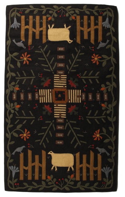 Homespice Decor Home Sweet Home Penny Rug, 4'x6' - Farmhouse - Area ...