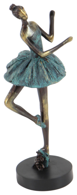 Polystone Frame Ballet Girl Sculpture, Assortment of 3, Gray ...