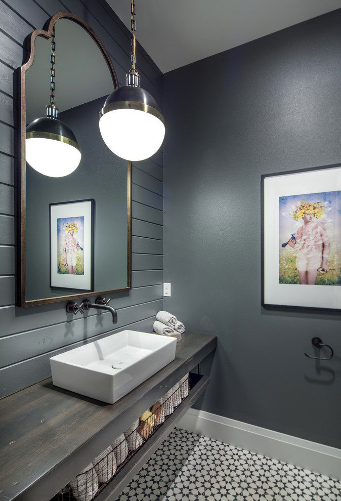 5,100 Sq. Ft. Modern Farmhouse Showcase Home - Farmhouse - Powder Room ...