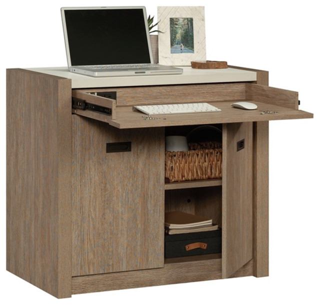 Sauder Dixon City Engineered Wood Library Base in Brushed Oak Finish ...